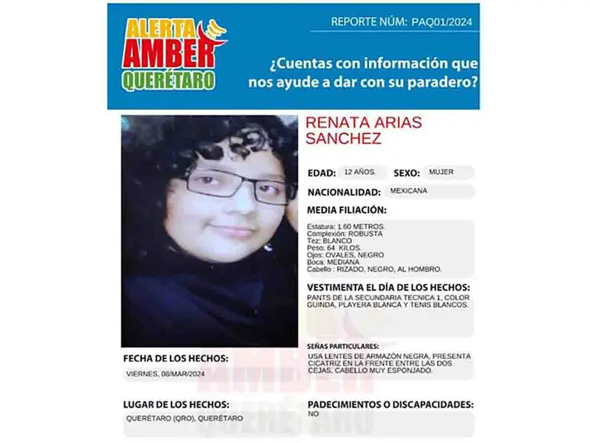 Niña De 12 Años Desaparece Tras Marcha Del 8m